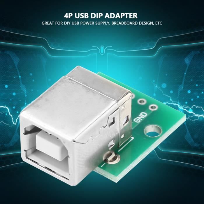 100% tout nouveau USB vers DIP Board, prise femelle USB standard de ...
