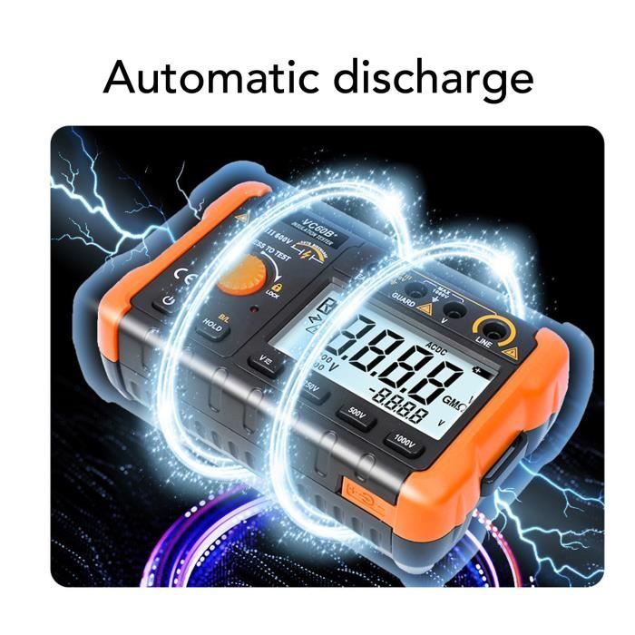 Pwshymi testeur de résistance d'isolation numérique Testeur de ...