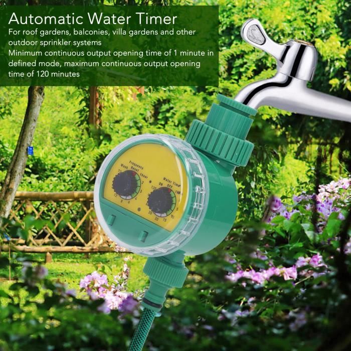 VGEBY Minuteur d'eau automatique G3/4 pouce pour jardin - Simple et ...