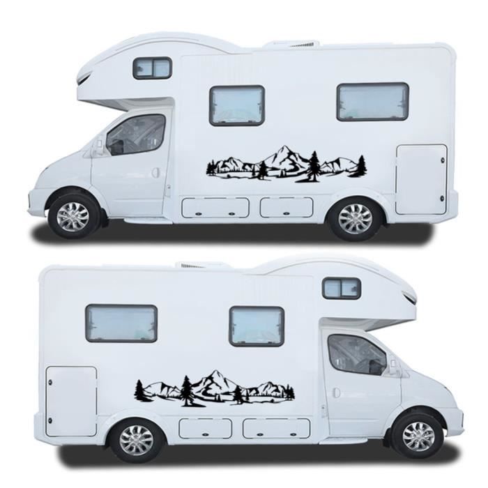 Autocollants étanche arbre montagne voiture PET autocollant Auto SUV RV ...