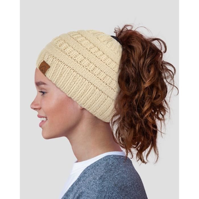 Bonnet Doublé De Satin Pour Femme - Bonnet D'Hiver À Revers Pour ...