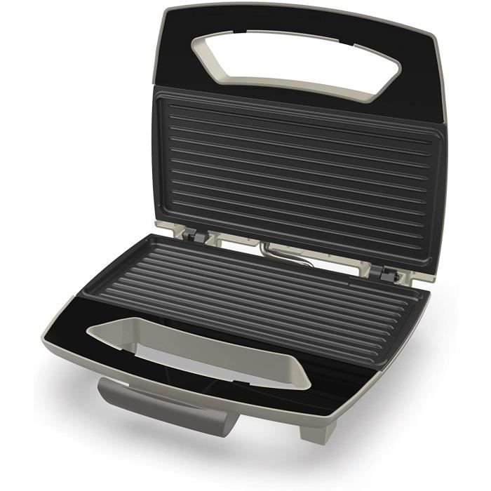 Imetec Tosta&Griglia, grille-pain, plaques rayees XL et antiadhesives ...