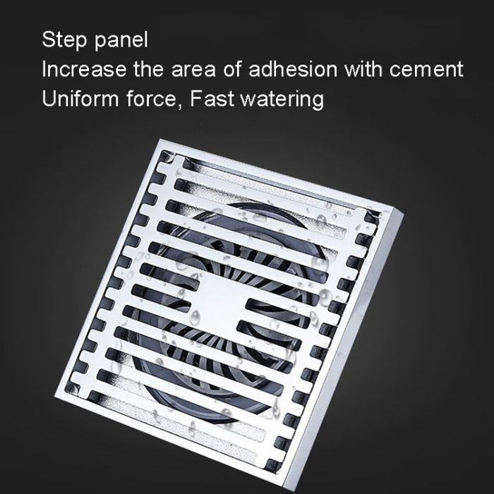 Siphon de sol entièrement en cuivre anti-odeurs, style K7004 chromé ...