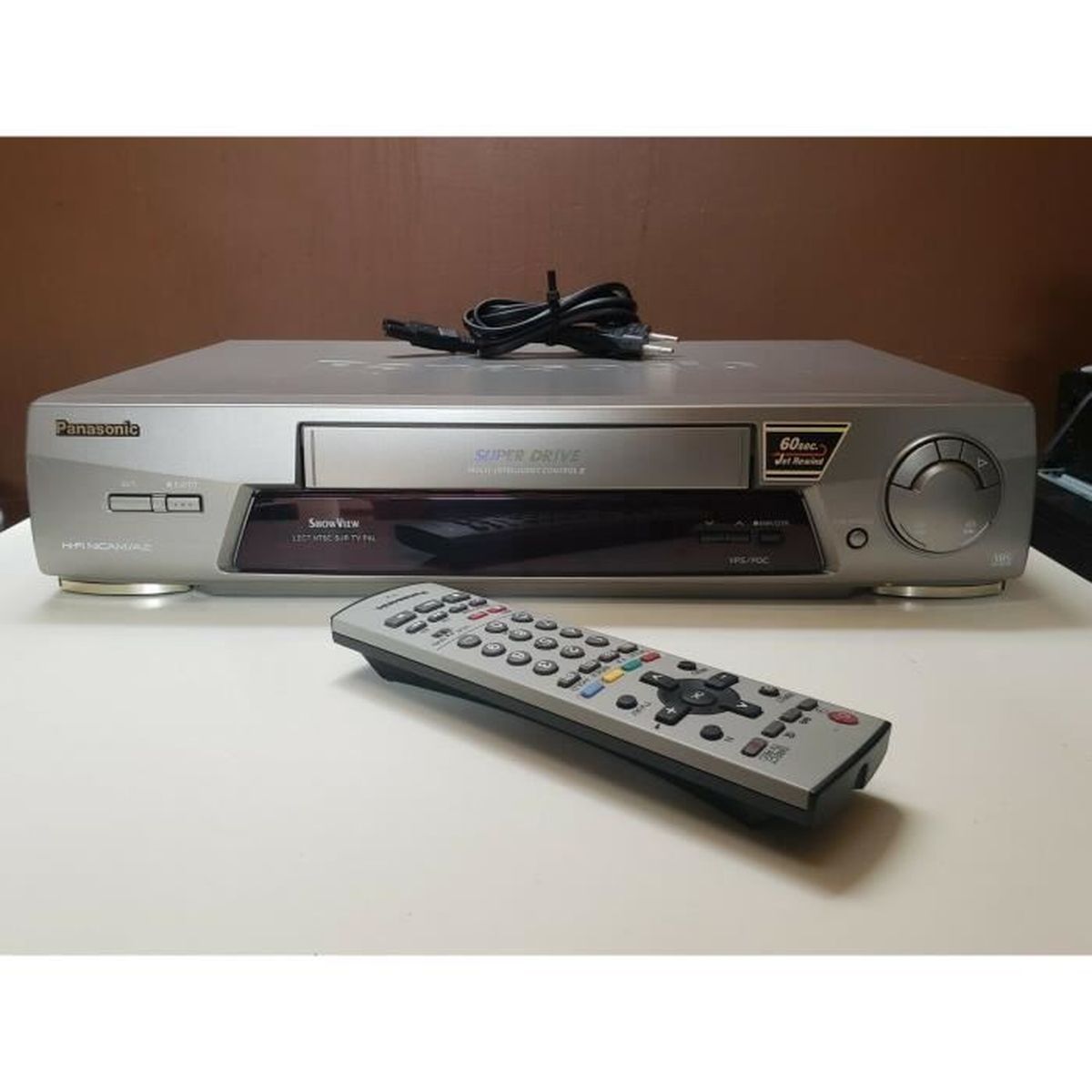 MAGNETOSCOPE PANASONIC NV-FJ612 LECTEUR ENREGISTREUR K7 CASSETTE VIDEO ...