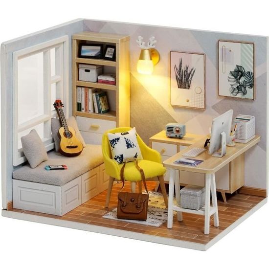 Kit De Maison De Poupée Miniature, Maison Miniature a Construire kit ...