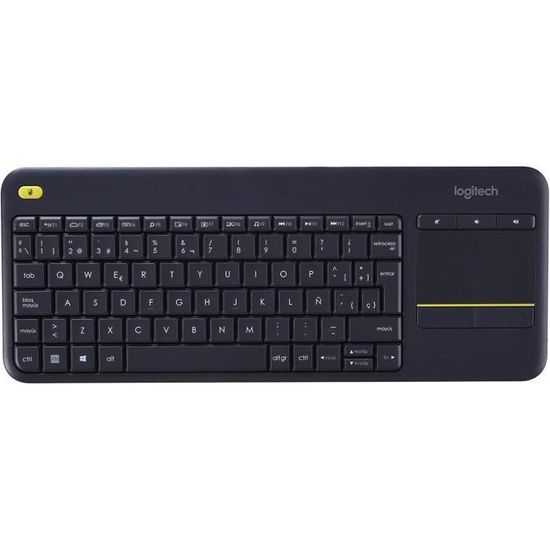 Claviers Logitech K400 Plus Clavier RF sans Fil QWERTY Noir - Claviers ...