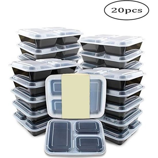 Accueil Conteneurs de préparation de repas Jetables Bento Box 3 ...