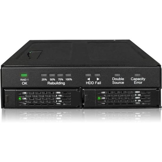 Icy Dock ToughArmor Raid MB902SPR-B Rack Amovible pour 2 x 2.5 SATA HDD ...