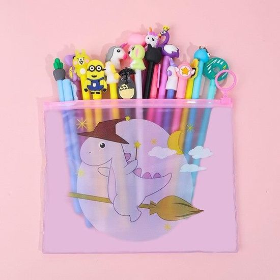 STYLO,K-Random 10 PCS-10 pcs Black-0.5mm--ensemble de stylos rouges à ...