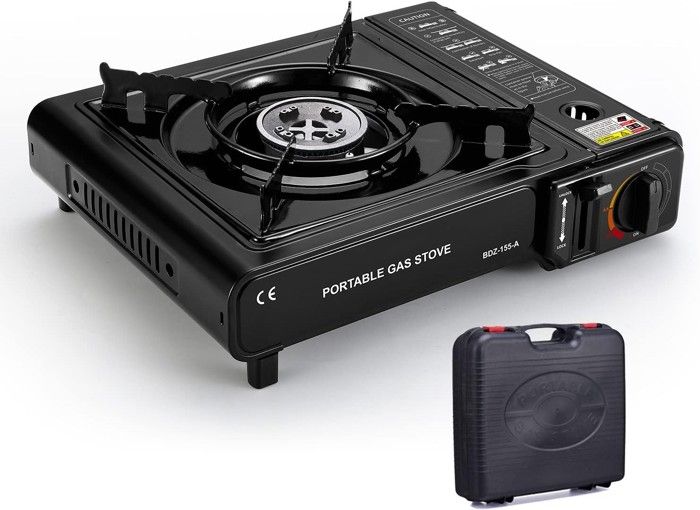 Réchaud à Gaz de Camping, 2,5KW Rechaud à Gaz Portable avec Étui de ...