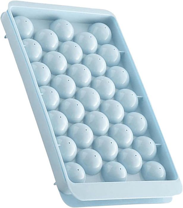 Bac à glaçons avec couvercle à boules rondes pour congélateur, bac à ...