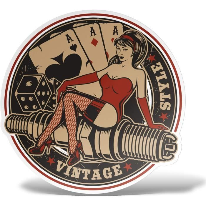 Autocollant Pin Up Autocollant Motard Rider En Forme Pvc Pour