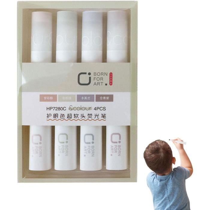 Surligneur Pastel, Stylos Marqueurs Pastel À Pointe Biseautée Douce ...