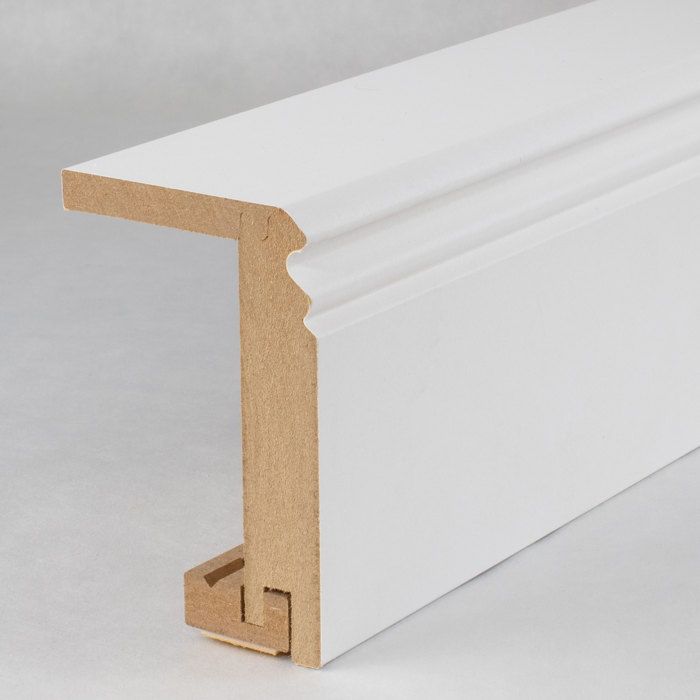 PROVISTON Plinthe Cache Tuyaux Berliner 64 x 96 x 2500 mm MDF Blanc ...