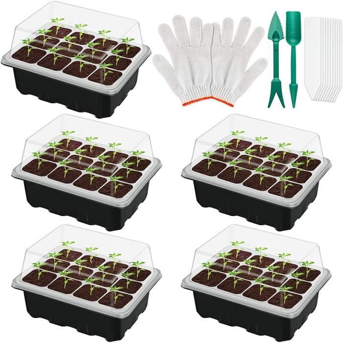 Bac à semis - Plantes Bac Semis Culture - Plateau de Semis Mini [605 ...