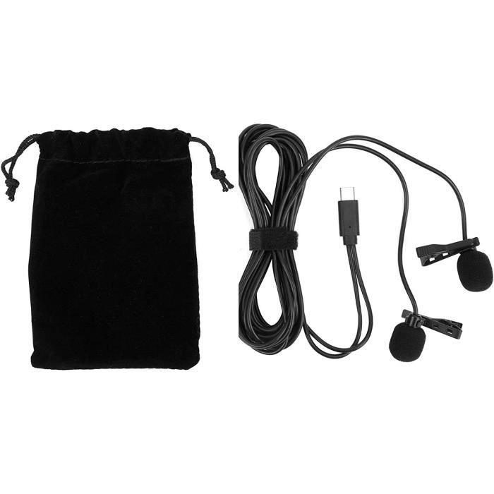 Micro-Cravate Mini Double Cravate de Type C Omnidirectionnel, Pas ...