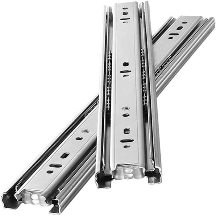 Glissières pour Tiroirs À Extension Complète À 3 Plis Coulisses De ...