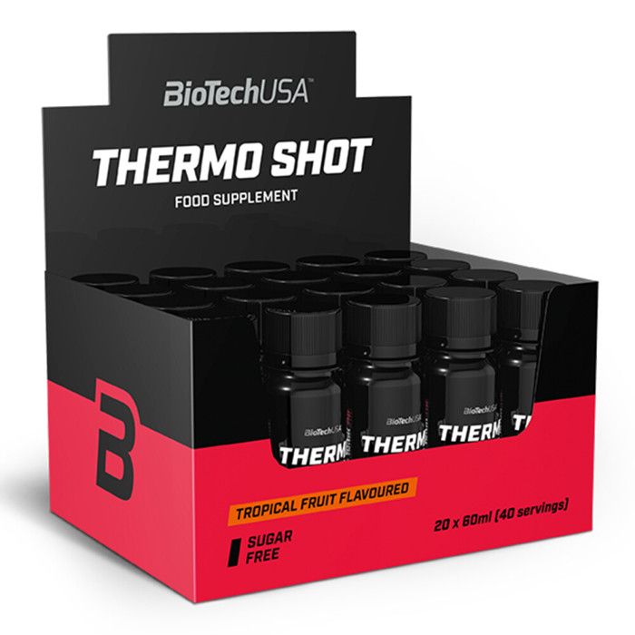 Pre-workout en shot BioTech USA - Thermo Shot - Tropical Fruit Pack de ...