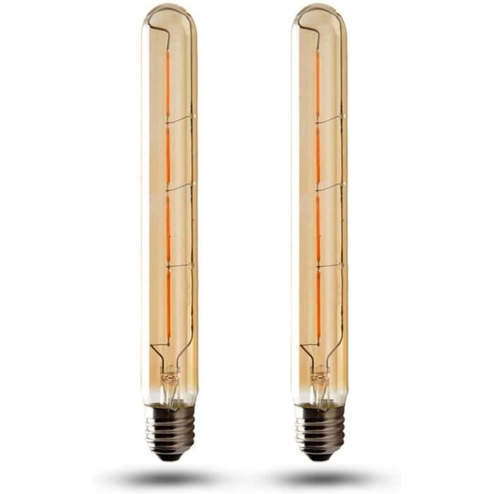 Paquet De 2, E27 Ampoules Tubes Led Edison Retro T30 4W 40W, Lampe À ...