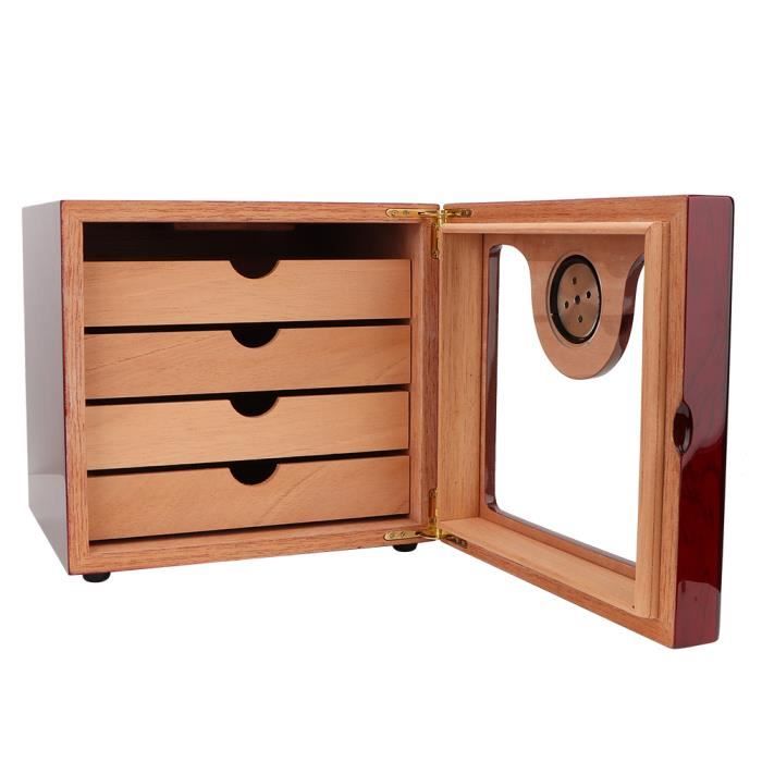 Duokon Boîte à cigares Boîte d'armoire pour humidificateur à cigares à ...