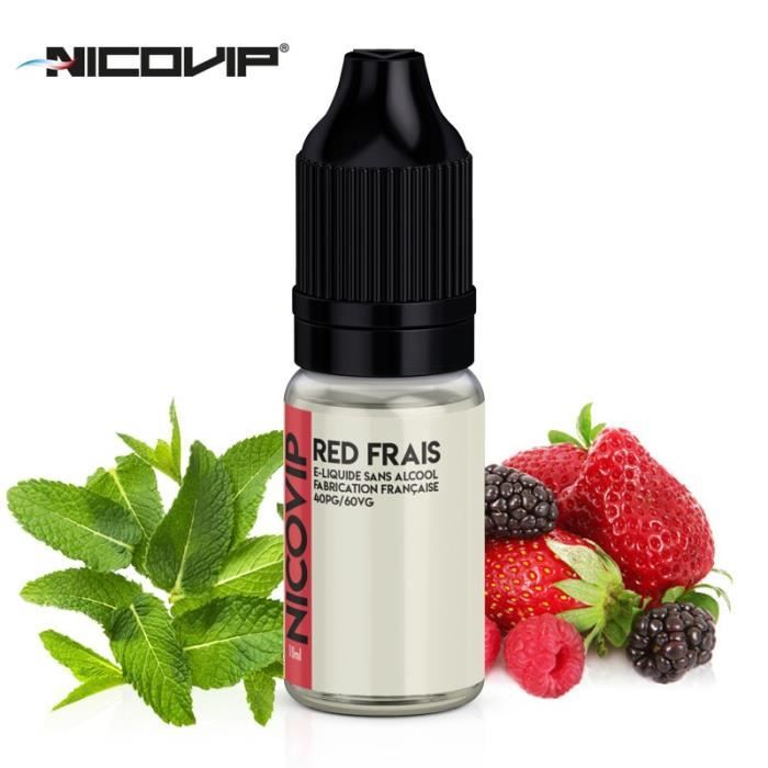Pack 5 E-liquides Nicovip Red Frais - 6mg - Cdiscount Au quotidien