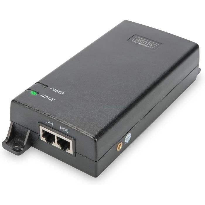 Poe+ Injecteur - Ieee802.3At - Gigabit Ethernet - 60 Watt - Max. 48 ...