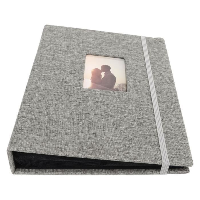 Shipenophy album de billets Mini album photo 3 pouces en coton chanvre ...