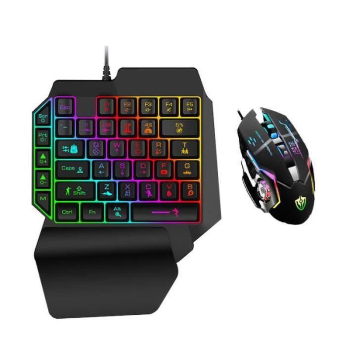 ENSEMBLE CLAVIER SOURIS - PACK CLAVIER SOURIS Set Clavier de jeu et ...