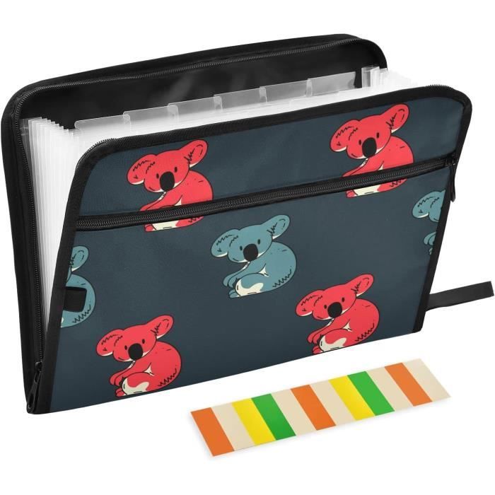 Trieur Extensible Koalas Dossier Accordéon 13 Poches Organisateur De ...