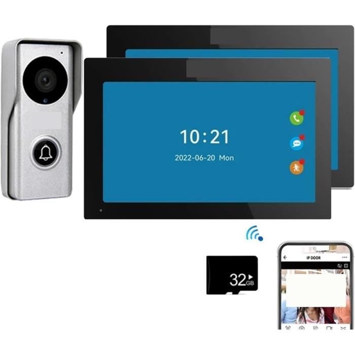 Tuya \ Visiophone Wi-Fi Avec Écran De 7 Et 10 Pouces, Interphone Vidéo ...