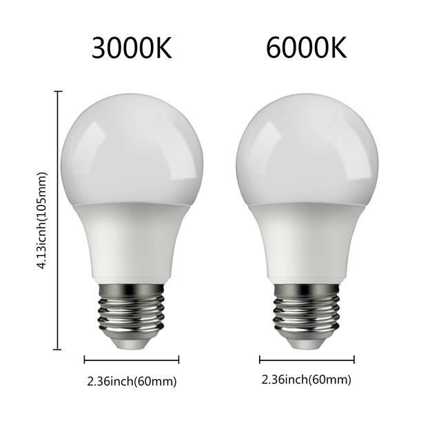 Ampoule,A60 9W E27-4000K-6PCS--Ampoule Led Haute Luminosité, Lampe 5w 7w 9w E14 E27 B22 2022 K ...
