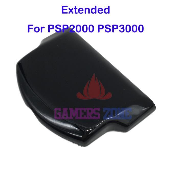 Noir pour extension PSP - Black White Slim Extended Battery Door Back ...
