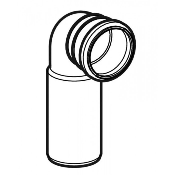 Coude d'évacuation - GEBERIT - 367.002.00.1 - Duofix - 90/100 mm - PVC ...