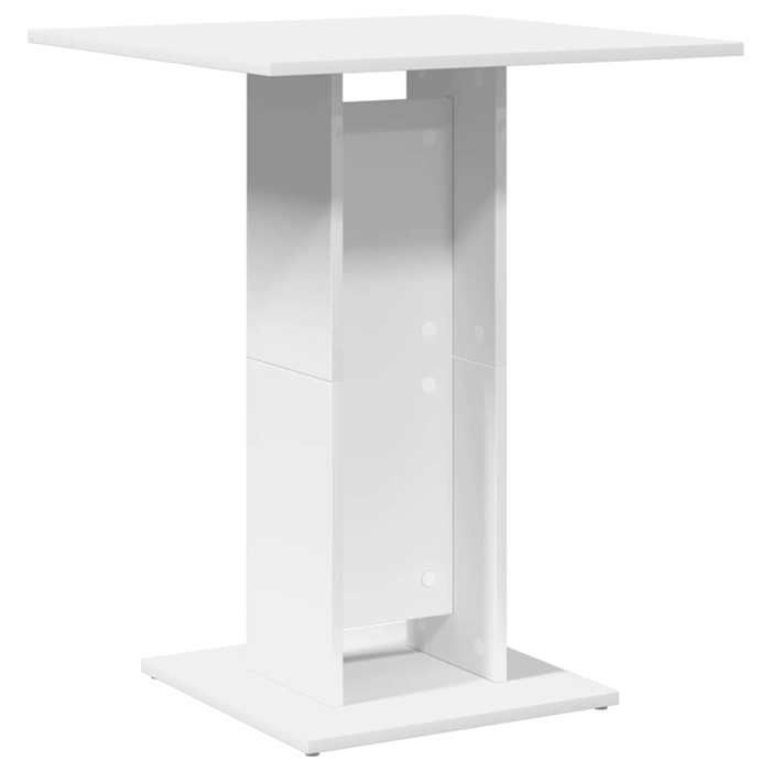 VidaXL Table de bistro Blanc 60x60x75 cm Aggloméré - Cdiscount Jardin
