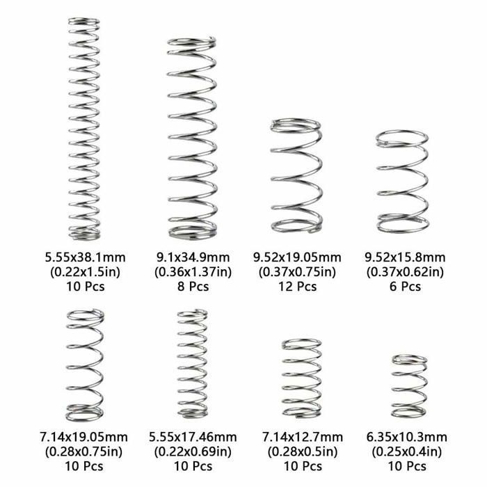 Assortiment de Ressorts de Compression et de Rallonge, Ressort en Acier ...