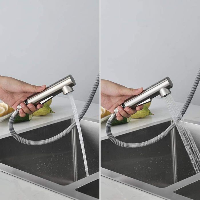 Robinet Cuisine Douchette Noir, Robinetterie de Cuisine Brossé Inox 304 ...