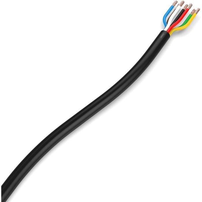 Câble multiconducteur pour l'automobile-remorque 5m, 10m, 20m ou 50m ...