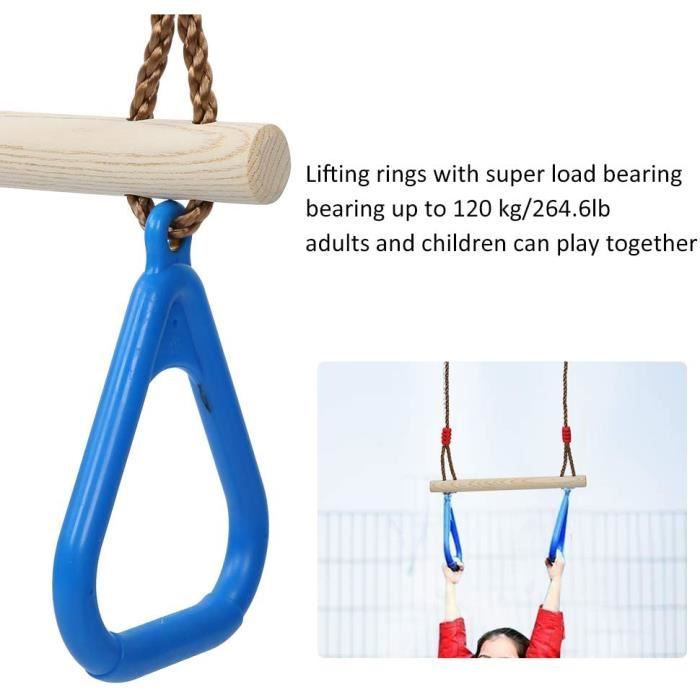 Balancoire - Limics24 - Pull Up Anneaux Enfants Adulte Bâton Bois ...