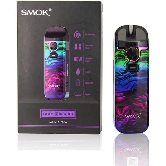 Original SMOK Nord 4 Pod Mod Kit 80W 2000mAh Built-in Battery Type-C ...