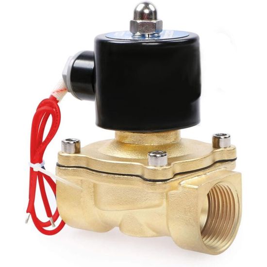 Lectrovanne lectrique 220V AC 1quot G normalement ferme pour air eau et huile couleurs multiples ...