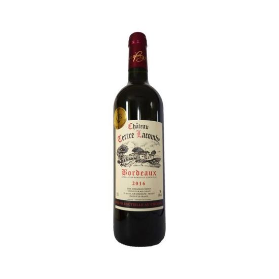 Vin rouge de Bordeaux AOC - 75 cl - La cave Cdiscount