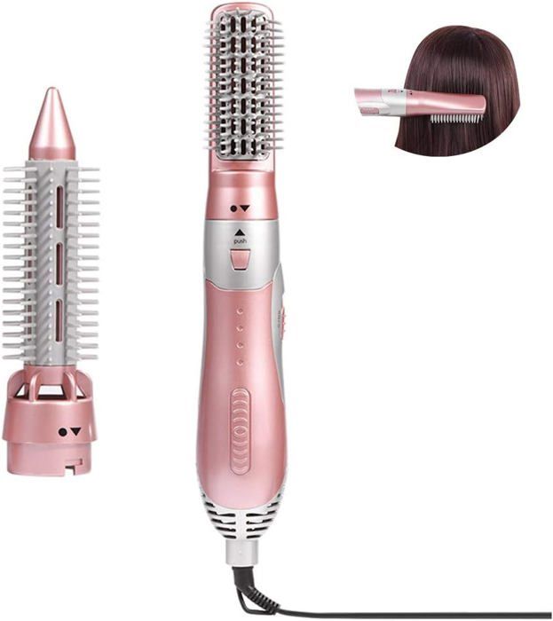 Brosse à cheveux multifonctionnelle Brosse à cheveux bouclée rotative ...