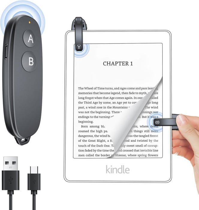 Rf Télécommande Liseuse Kobo, Kindle, Tourne Page Liseuse For Android ...