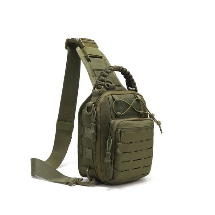 Sac de poitrine, sac à dos tactique militaire sac à bandoulière sac à ...