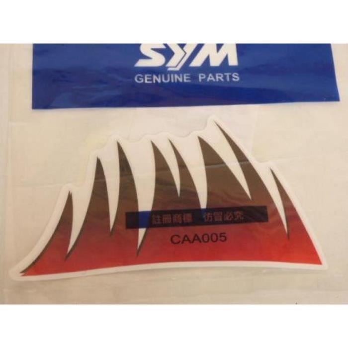 Autocollant stickers origine flamme pour scooter Sym 50 Orbit 2 - Sym ...