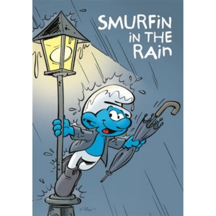 Carte postale Les Schtroumpfs, Smurfin in the rain (10x15cm ...