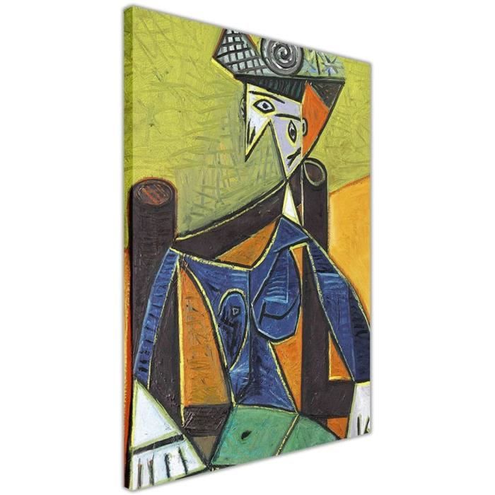 Pablo Picasso Poster Cubism Lady on A Chair Décoration murale Peinture ...