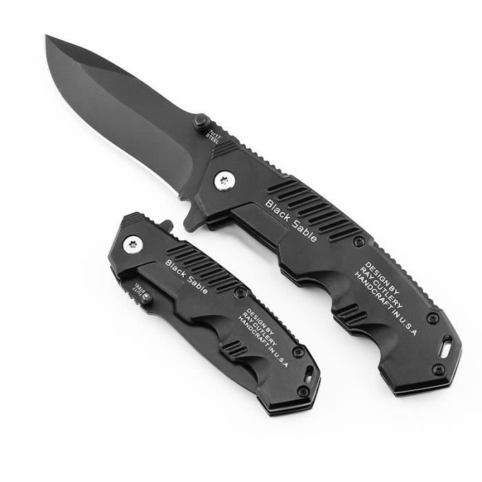 Couteau de Poche Pliant, Couteau Militaire Tactique, Couteaux de Survie ...