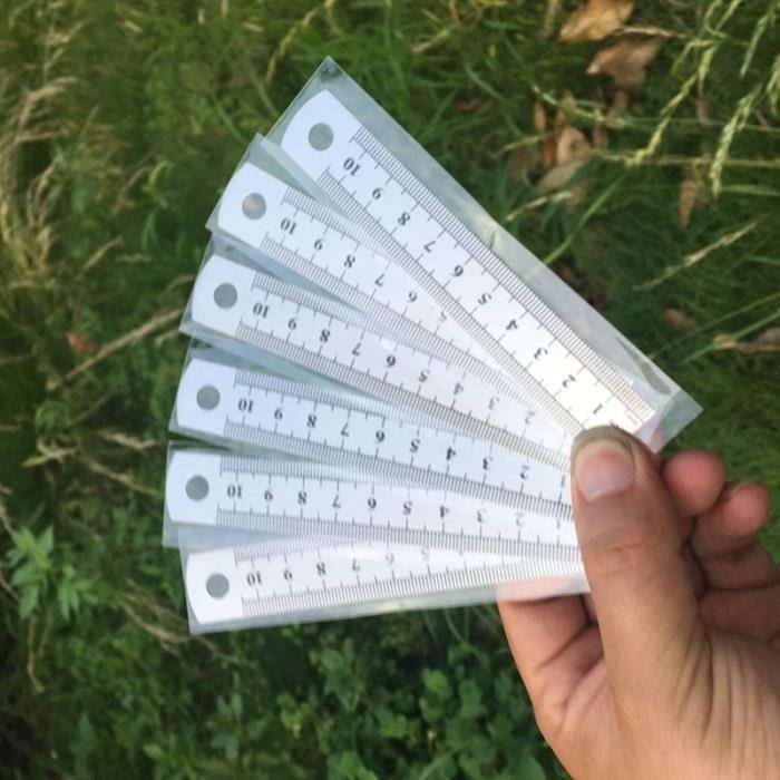 Regle - equerre,Règle droite en métal en acier inoxydable 10cm,échelle ...