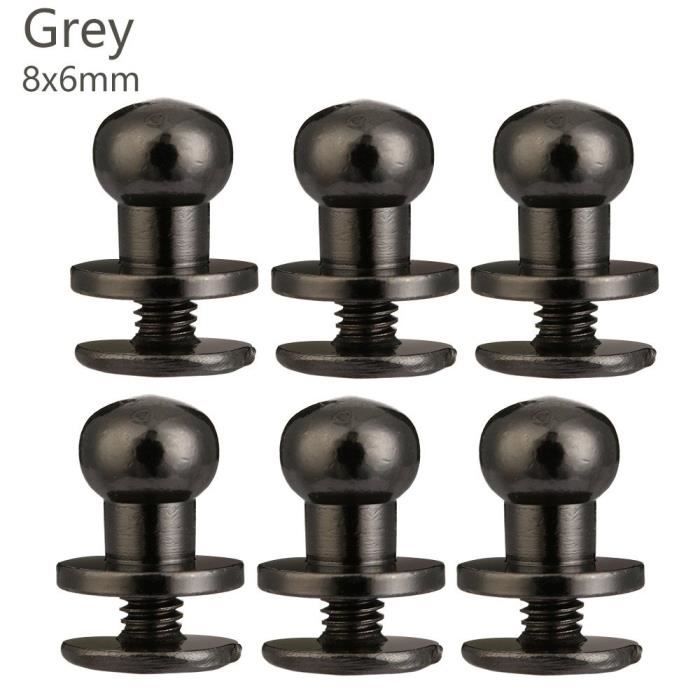 Rivets,10 pièces cuivre rond vêtement Rivets moine tête vis laiton clou ...